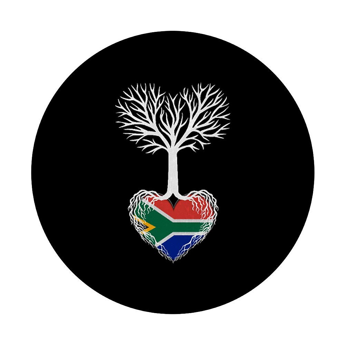 South African Roots, Love South Africa Flag Gift PopSockets PopGrip: Swappable Grip for Phones & Tablets