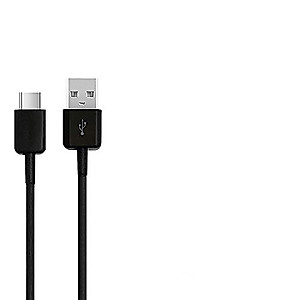 Two (2) OEM Samsung USB-C Data Charging Cables for Galaxy S9/S9 Plus/S8/S8+/Note8 - Black EP-DG950CBE- Bulk Packaging
