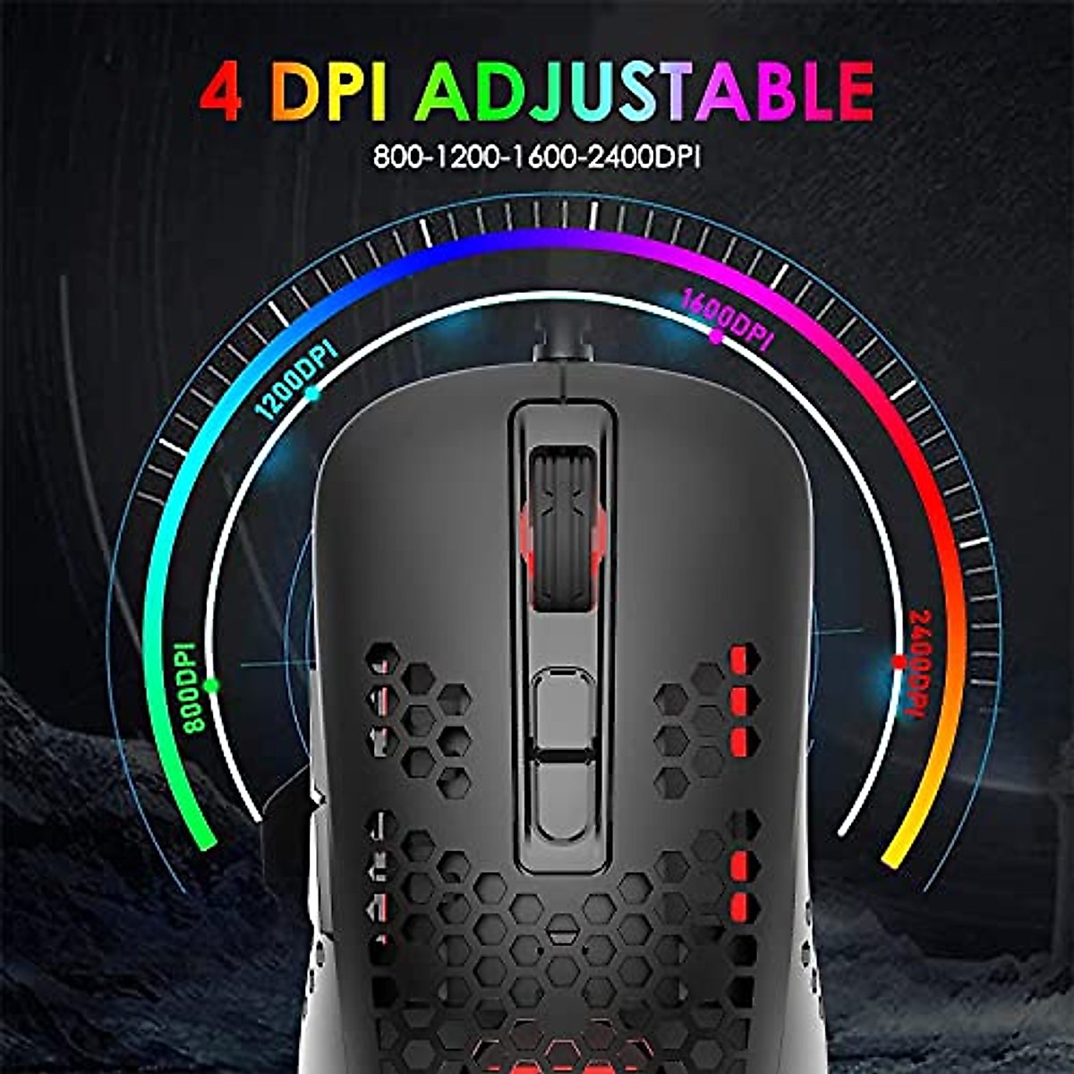 Ajazz Gaming Keyboard and Mouse and Gaming Mouse pad and Wrist Rest,Wired RGB Backlight Bundle for PC Gamers and Xbox and PS4 Users - 4 in1 Gaming Set (Hybird Blue Gaming Switch)