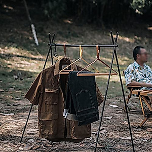 WODMB 1pc Beech Wood Clothes Rack Not Easy to Slip Off High Load Bearing Capacity Good Toughness Suitable for Traveling (Color : E, Size : 41.7 * 1.5 * 21.2 cm)