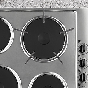 Angoily Cast Iron Wok Support Ring Gas Stove Rack Stand Brackets Milk Pot Wok Support Holder Trivets Range Holder for Home Restaurant Kitchen ( Black )