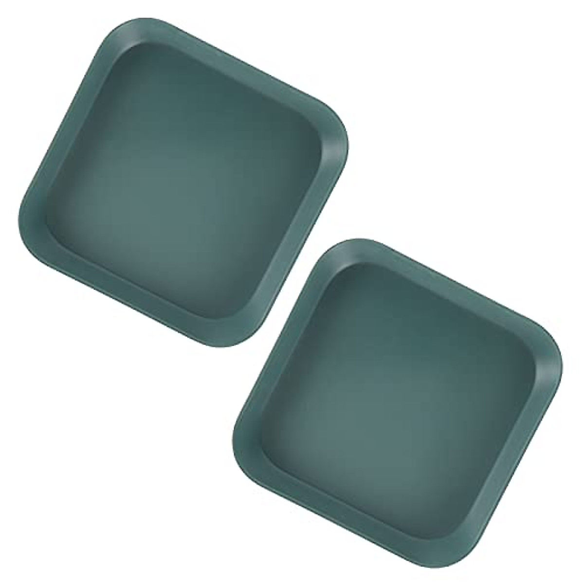 Abaodam 2pcs Melamine Resin Material Square Bone Spit Plates Fruit Trays Snack Plates