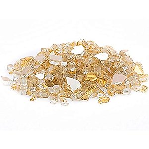 Margo Garden Products 1/4" 20lbs Dragon Glass, Gold