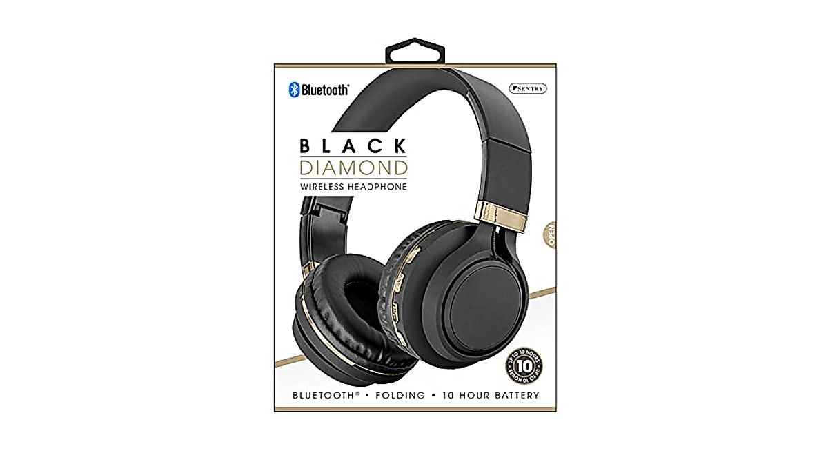 Wireless Bluetooth Black Diamond Headphones | Sentry Industries