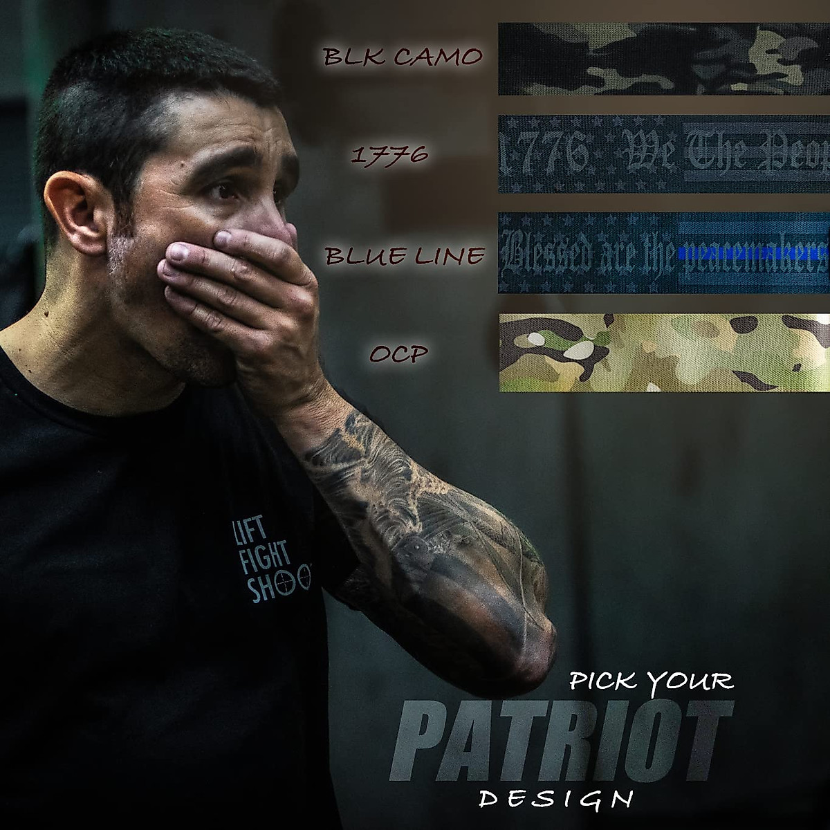 Iron Infidel Wrist Wraps for Weightlifting - 24" Heavy Duty Support for Working Out, Gym Accessories for Men - Use for Lifting, Crossfit, Fitness, Exercise, Bench Press, Powerlifting (1776)