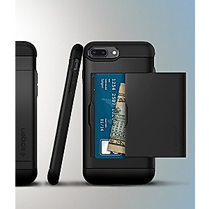 Spigen Slim Armor CS Designed for iPhone 8 Plus Case (2017) / Designed for iPhone 7 Plus Case (2016) - Black