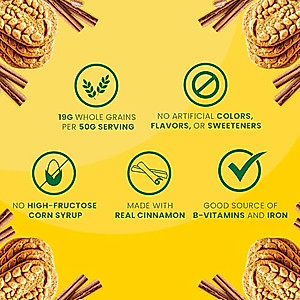 belVita Cinnamon Brown Sugar Breakfast Biscuits, Value Pack, 12 Packs (4 Biscuits Per Pack)