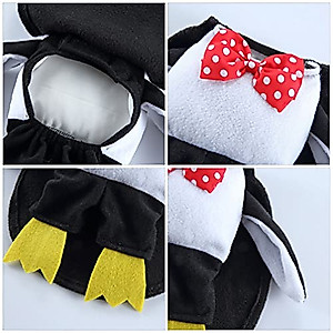Penguin Dog Costume Halloween Dog Costume Penguin Pet Cosplay Clothes Walking Penguin Cute Cat Outfits Hat Halloween Christmas Cosplay Dress for Cat Dog Puppy Kitten