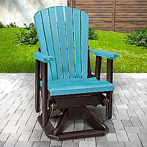 OS Home and Office 510ARB Swivel Glider, One Size, Aruba Blue/Black