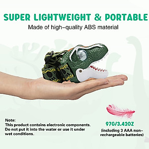 SEVENKA LED Headlamp for Kids, Outdoor Toy Head Lamp Flashlight for Boys Girls Toddler, 3.4oz Lightweight Headlight Camping Gear, Roar/Mute, Birthday Gift (Battery Included)