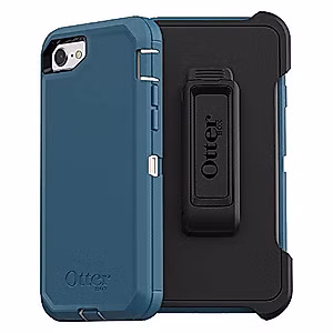 OtterBox iPhone SE 3rd & 2nd Gen, iPhone 8 & iPhone 7 (not compatible with Plus sized models) Defender Series Case - BIG SUR, rugged & durable, with port protection, includes holster clip kickstand