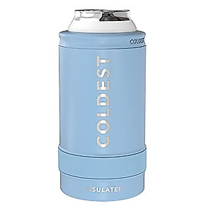 COLDEST Tall boy Can Cooler - Beer, Soda, Energy Drink | Vacuum Insulated Stainless Steel Drink Sleeve Holder for 16 oz Cans