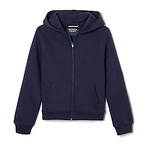 French Toast Boys' Fleece Hooded Sweatshirt, Navy, Medium/8,Big Boys