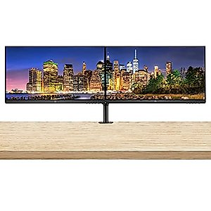 HP P27v G4 27 Inch IPS LED Backlit Monitor 2-Pack Bundle with FHD 1920 x 1080, Blue Light Filter, HDMI, VGA, Fully Adjustable Desk Mount Monitor Stand