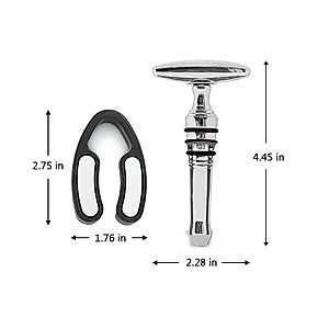 Lutong 2-in-1 Wine Opener + Foil Cutter - Professional Wine Bottles opener and also bottle stopper + foil cutter.