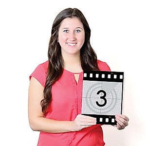 Big Dot of Happiness Movie - Hollywood Film Wall Art and Home Theater Room Decorations - Gift Ideas - 7.5 x 10 inches - Set of 3 Prints