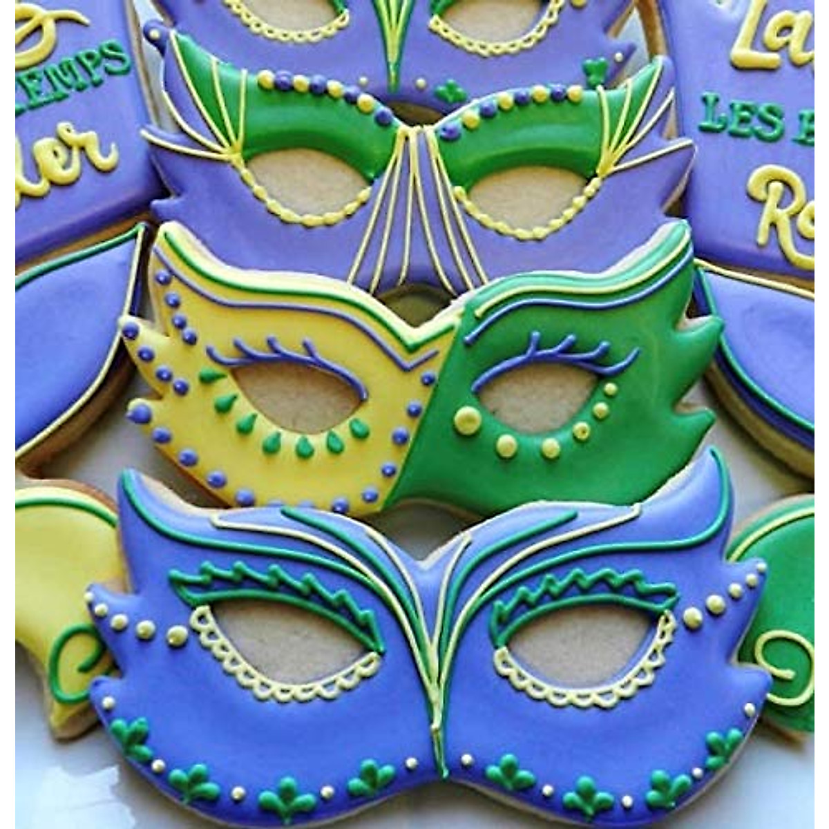 Mardi Gras Mask Cookie Cutter, 4.5" Made in USA by Ann Clark