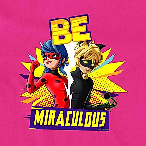 Pop Threads Miraculous Ladybug Cat Noir Merch Be Miraculous Baby Toddler Kids Girl Boy T-Shirt Pink 5