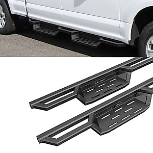 HD Ridez Pocket Drop Steps Armor Compatible with Ford F150 2015-2024 SuperCrew Cab & F150 Lightning 2022-2024 & F-250 F-350 Super Duty 2017-2024 Crew Cab (Nerf Bar Side Steps Side Bars)