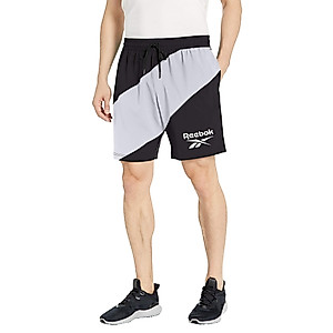 Reebok Workout Ready Woven Graphic Short, Black, Medium