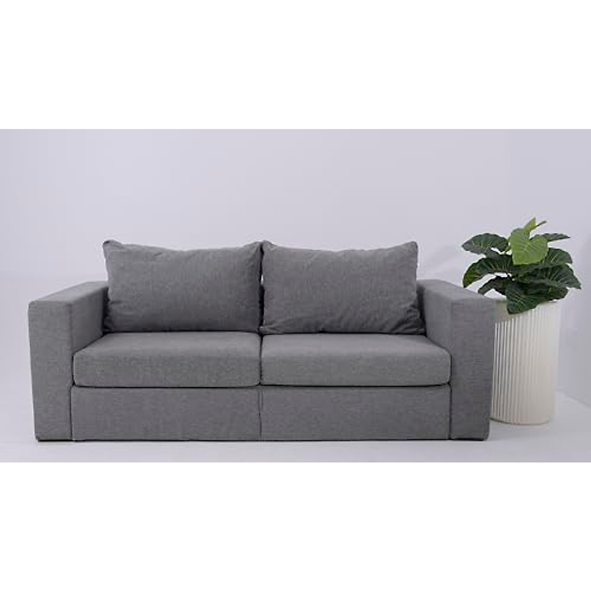 Elephant in a Box Non-Modular Grey Sofas, L83.5xW37.8xH26.4