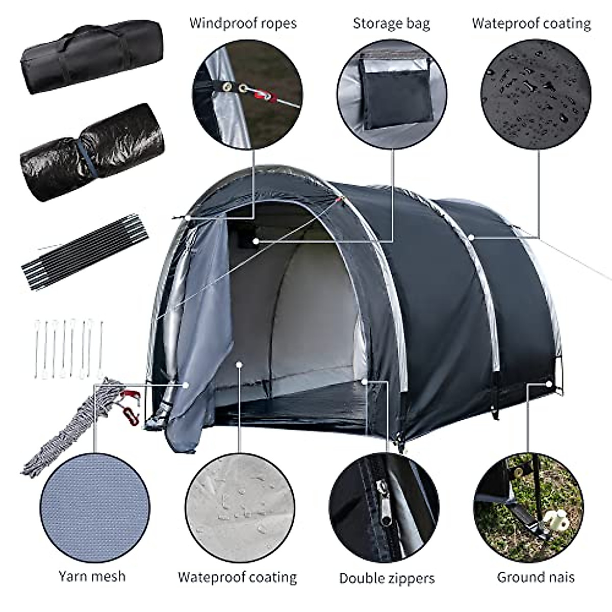 Storage Shed Large Bike Cover Storage Shed Tent Portable Garage Shelter Storage Shelter Outdoor Shade for Patio Furniture,Lawn Mower,Bike,Motorcycle Storage Waterproof Lawn Mower Garden Tools Shed