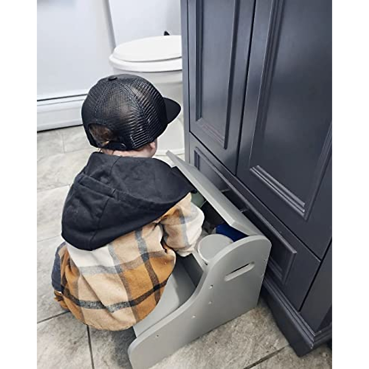 Dibsies Step Stool with Storage (Pink)