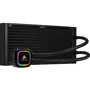 Corsair iCUE H115i RGB Pro XT, 280mm Radiator, Dual 140mm PWM Fans, Software Control, Liquid CPU Cooler