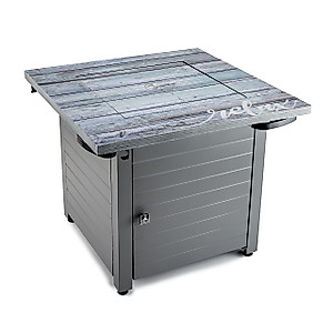 Relax Gray 30” Square Gas Fire Table