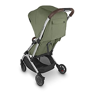 MINU V2 Stroller-Emelia (sage Green/Silver/Chestnut Leather)