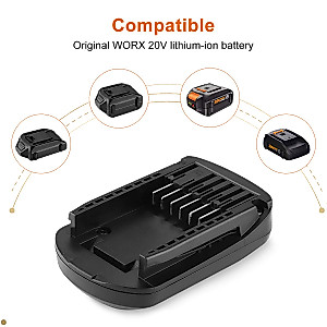ANTRobut Replacement Worx 20V Battery and Charger Kit for Worx WA3525 WA3520 WA3575 WA3578 20V PowerShare 3.5Ah Battery, for Worx 20V and 40V (2X20V) Cordless Tools