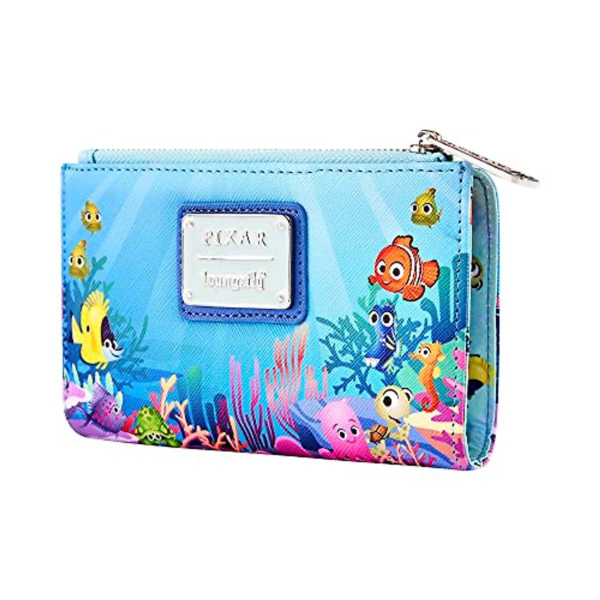 Loungefly Disney: Finding Nemo - Nemo and Friends Wallet with Collectible Bag, Amazon Exclusive