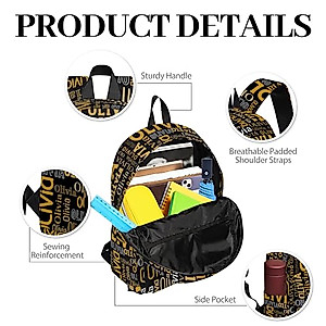 ihnlutzc Custom Name Backpack, Personalized Schoolbag with Name for Boys Girls Kids, Customized Casual Backpack with Name Gifts for School Travel Picnic Camping Hiking