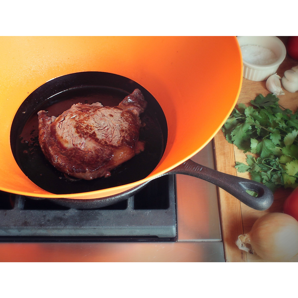 Frywall 10 (Medium) - Red - Splatter Guard, as Seen on Shark Tank