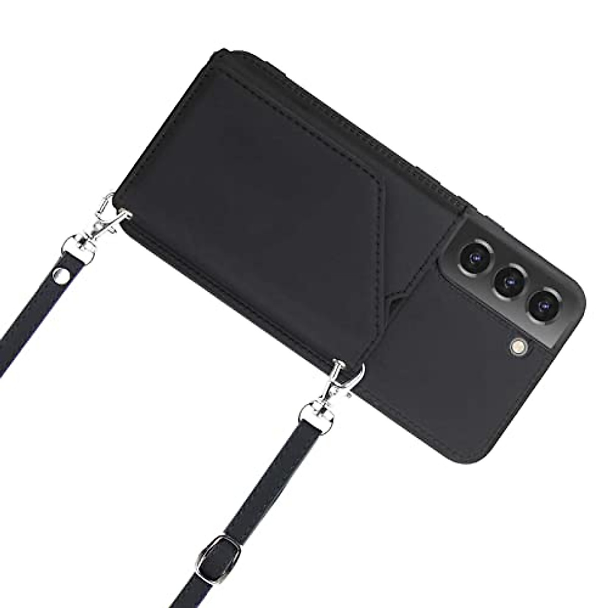 NAMSAR Crossbody Case with Card Holder For Samsung Galaxy S23,Adjustable Rope,Card Slots Luxury Leather Case with Kickstand,Magnetic Clasp and Durable Shockproof Heavy Duty Protective Cover 6.1 inch