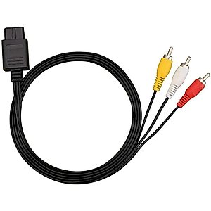Suncala 6FT AV TV RCA Video Cord Cable for Game Cube Nintendo 64 N64 NGC SNES SFC (1Pack)