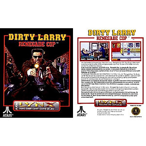 Dirty Larry Renegade Cop Atari Lynx