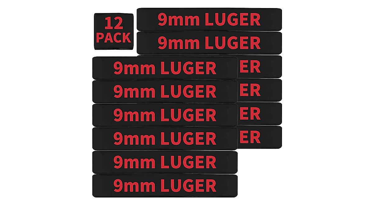 12 Pack 9mm Luger Magazine Marking Bands - Miaozhun