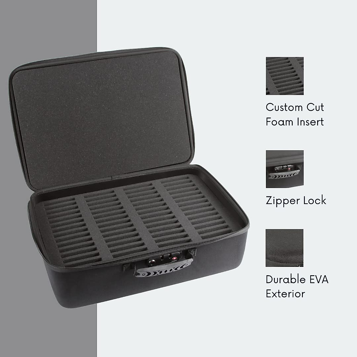 Card Titan Pro One Touch Card Holder with Zipper Lock - Trading Card Storage Box Fits 60 One Touch Magnetic Cases - Compatible with Project 2020 and Project 70 Sets - Great Trading Card Case