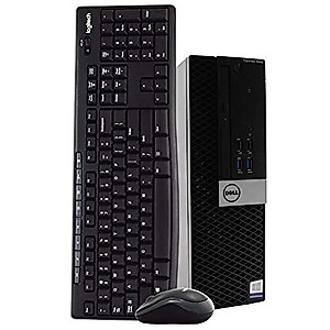 Dell Optiplex 3040 Desktop Computer PC, Intel Quad-Core i5, 512GB SSD Storage, 16GB DDR3 RAM, Windows 10 Pro, DVD, WiFi, New 24in Monitor, Wireless Keyboard and Mouse (Renewed)