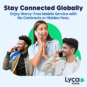 Lycamobile 60 Day Prepaid SIM Card for Cell Phones, 10GB High Speed 4G LTE/5G Data, International Talk & Text to 100+ Countries, Quick Activation, 3-in-1 Triple-Cut, Compatible w/ Most Mobile Phones