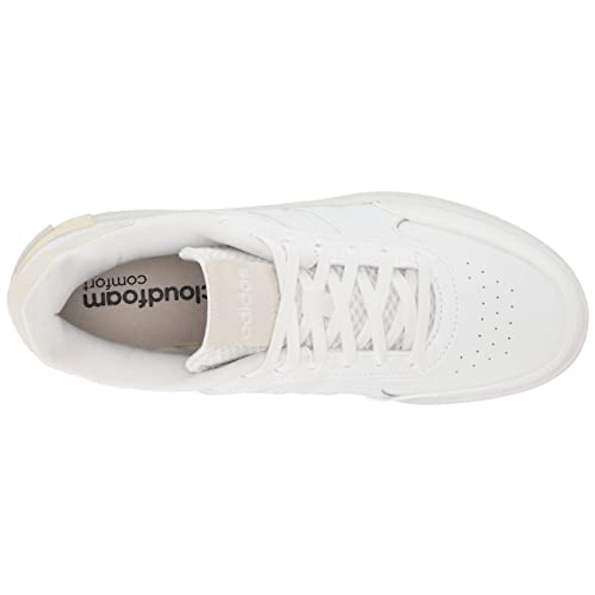 adidas Women's Postmove Basketball Shoe, White/White/Chalk White, 8