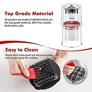 French Fry Cutter, Professional Home Style Potato Cutter Fry Cutter Onion Chopper Apple Slicer Corer Great for Potatoes Carrots Cucumbers 2 Blades