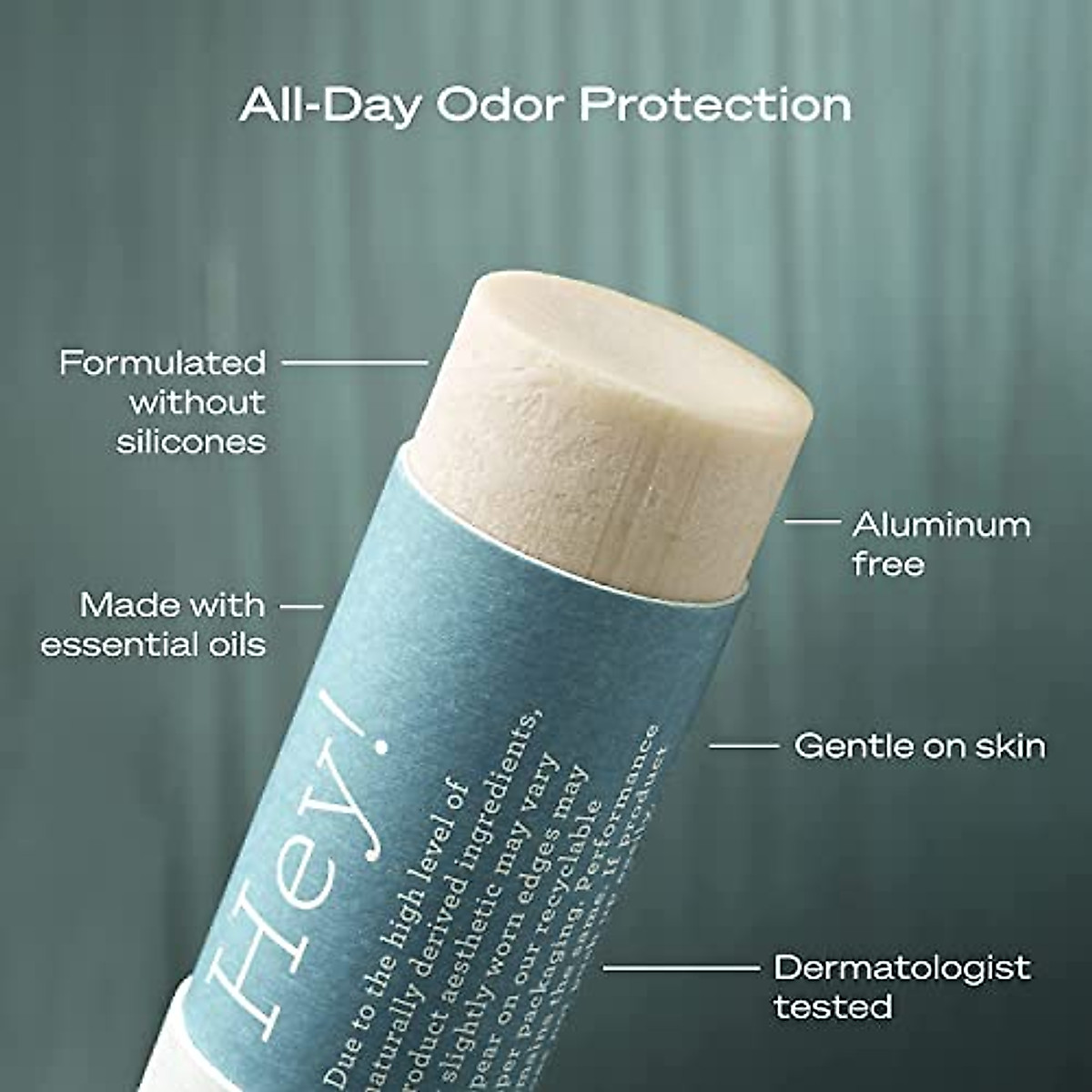 Hey Humans Coconut Mint Vegan, Aluminum Free Deodorant with Natural Ingredients, Coconut Oil & Shea Butter | All Day Odor Protection for Women & Men | Earth-Friendly Packaging, 2 oz. - Pack of 2