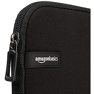 Amazon Basics 11.6-Inch Laptop Sleeve, Protective Case with Zipper - Black