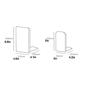 Tbkoly Home Decor Walnut Bookends Creative Wooden Bookend Desktop Storage Box Book Clip Thickened Book Stand, Office Desk Book End for Shelves, Pack of 2 Pairs Book Ends