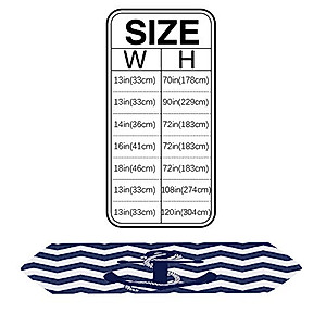 Big buy store Table Runner Nautical Anchor Cotton Line Table Covers for Dinner Kitchen Wedding Indoor and Outdoor Parties Chevron Zig Zag Pattern,Navy/White Table Setting Decor -13 x 70 inch