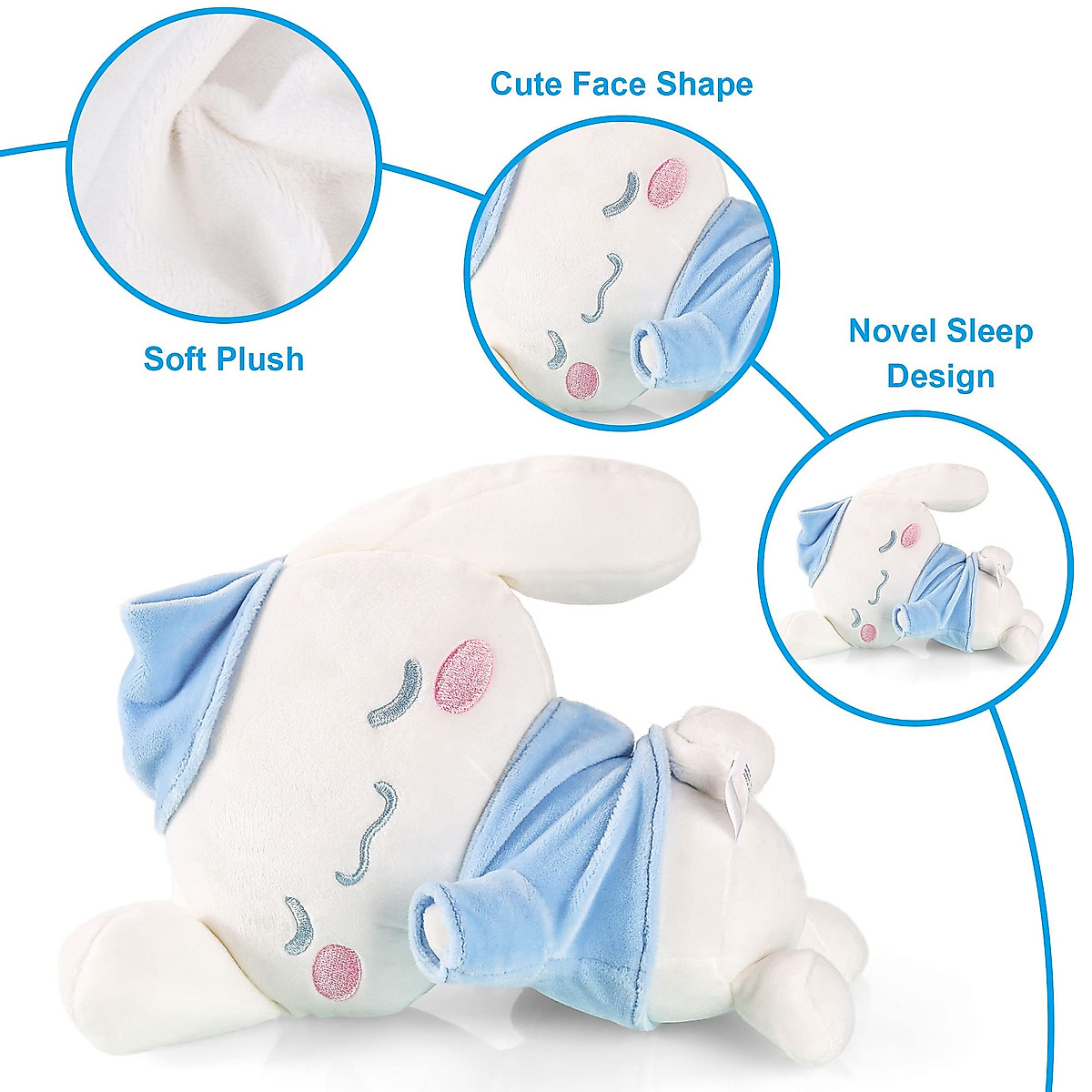 GRUSEMI 9 Inch Plush Toy, Cartoon Stuffed Animals Plush Doll, Cute Anime Plush Figure Toy Soft Dog Plushie Sofa Home Decoration Best Gifts for Kids and Fans