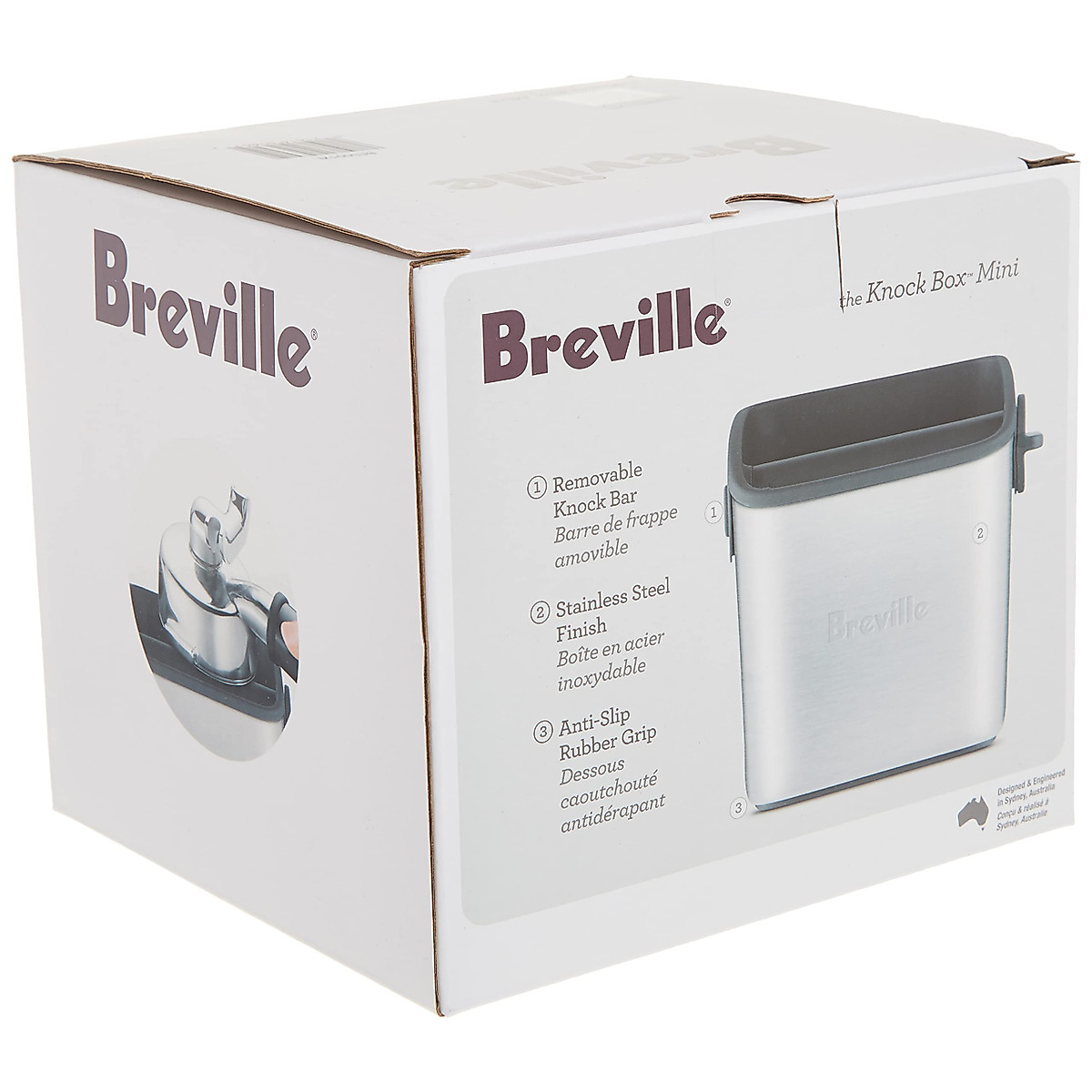 Breville Knock Box Mini, Stainless Steel, BES001XL