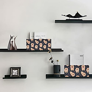 Puppy Storage Basket Felt Storage Bin Collapsible Felt Storage Cloth Baskets Containers Organizer for Pet Supplies Magazine